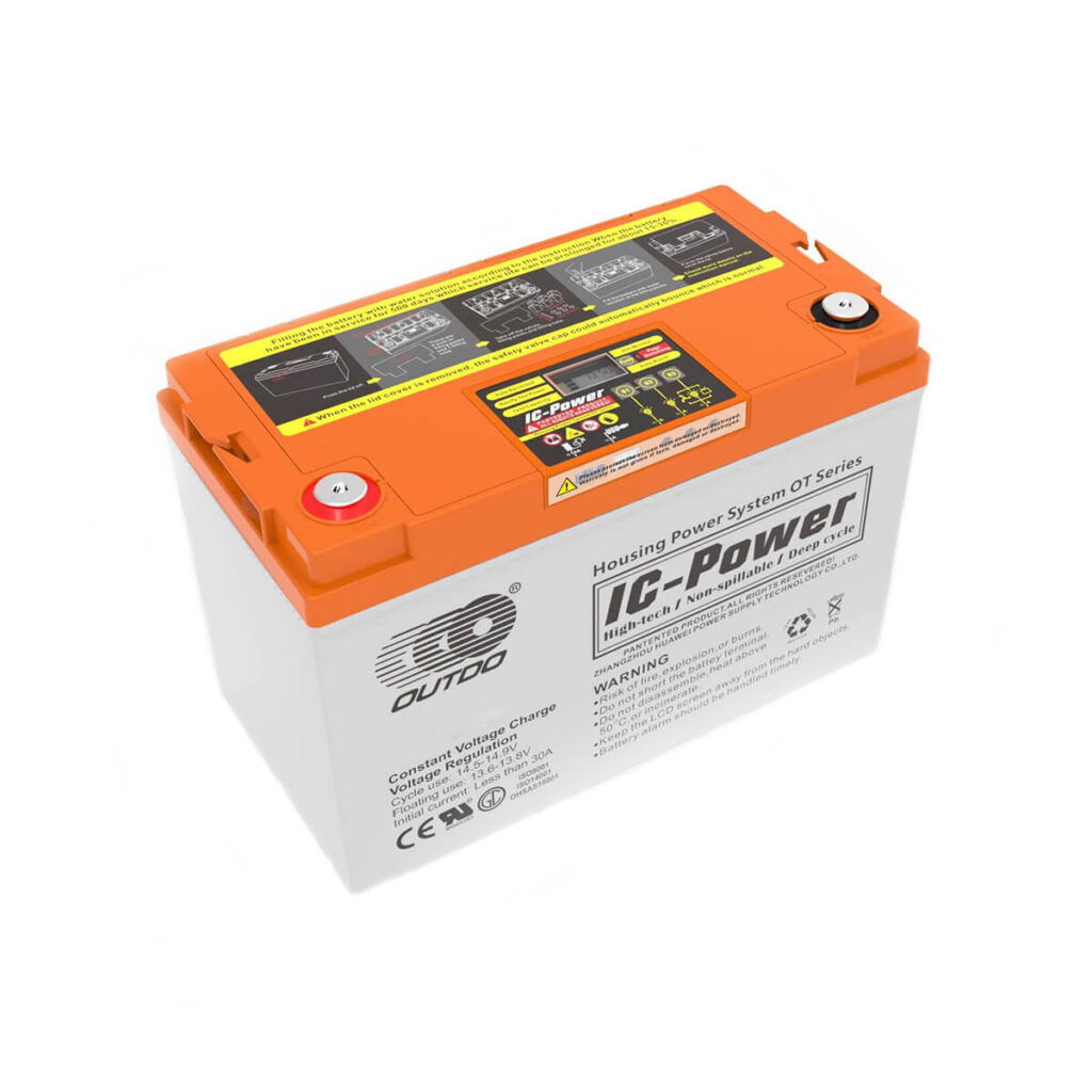 OUTDO OT100 12V 100A JEL AKÜ – Arer Enerji