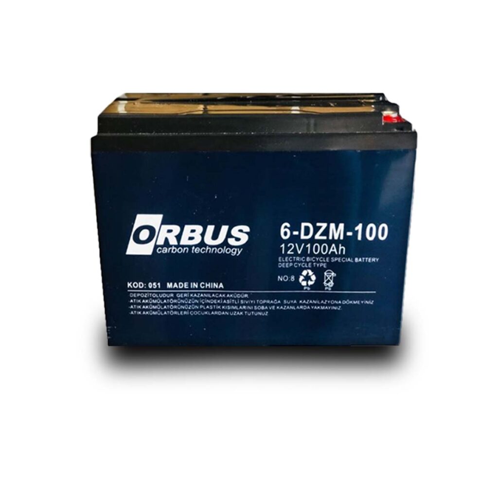 ORBUS 12V 100A ELEKTRİKLİ BİSİKLET AKÜSÜ – Arer Enerji